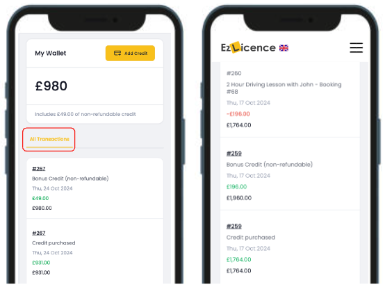How to check your wallet balance – EzLicence UK