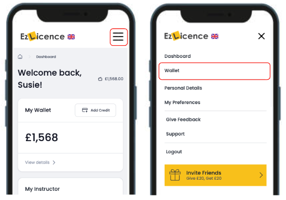 How to check your wallet balance – EzLicence UK